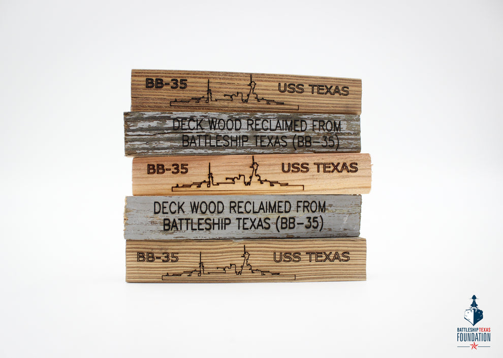 Battleship Texas Deck Wood "Block" – Battleship Texas Foundation